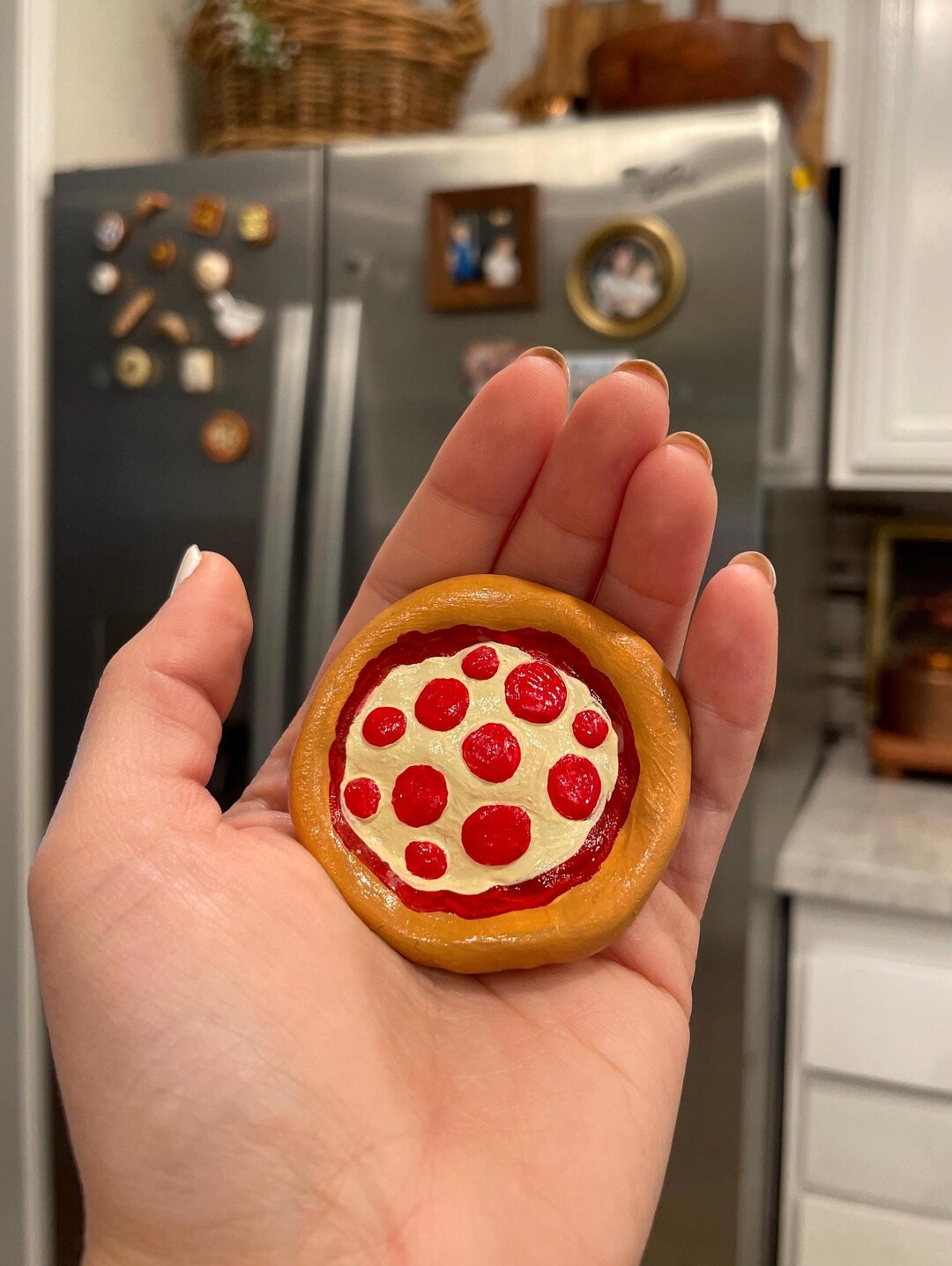 Handmade Pizza Refrigerator Magnet - Etsy
