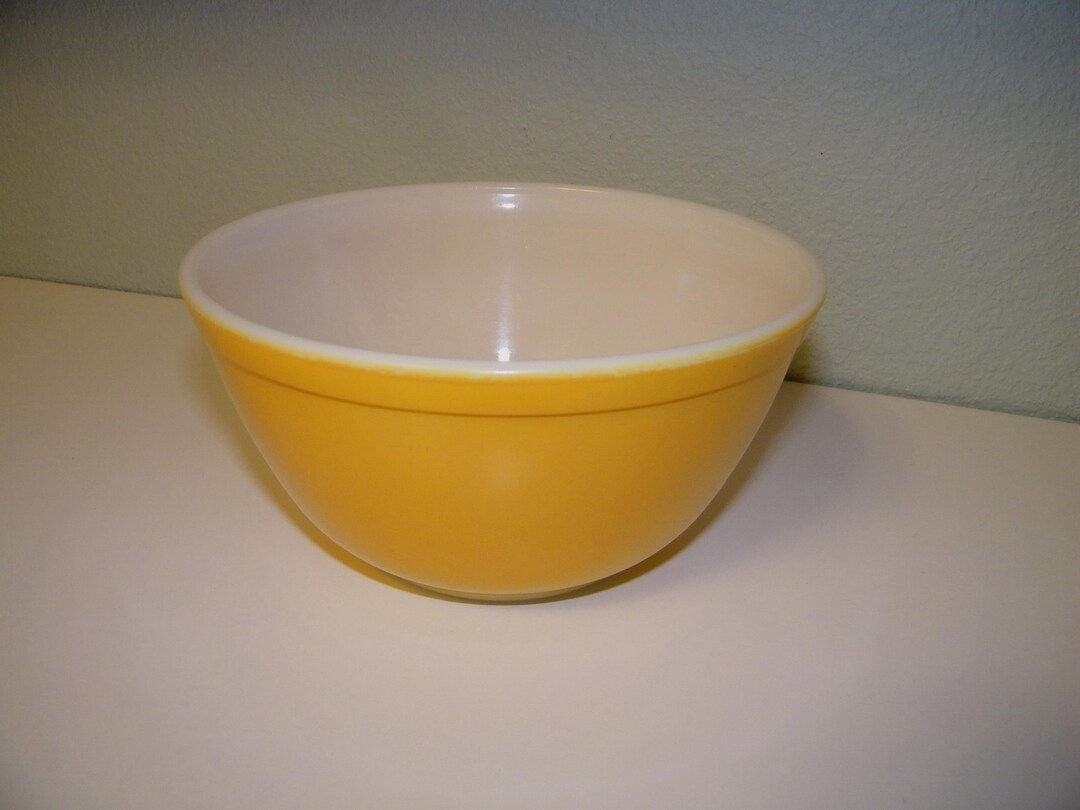 Vintage Pyrex 402 Orange Yellow Citrus 50s 60s Milk Glass Mid Century ...
