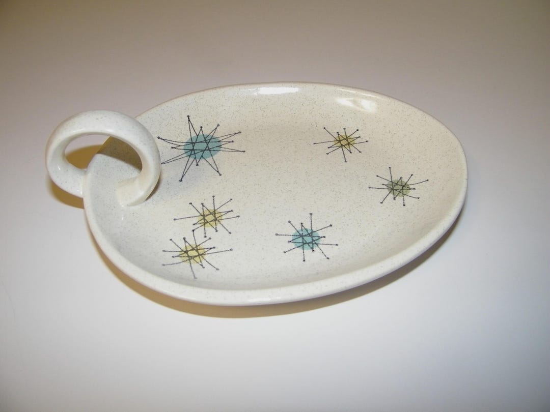 Mint Franciscan Starburst Jam Jelly Dish Serving Plate Platter 1950s ...