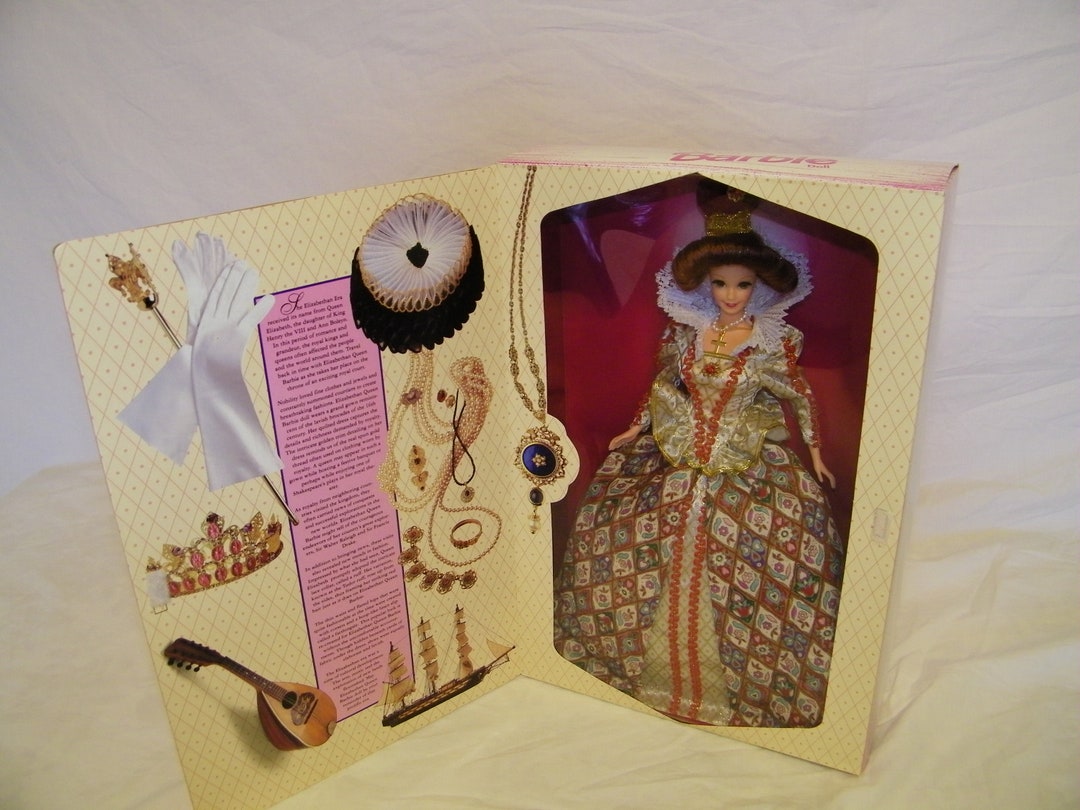 Vintage NRFB MINT NOS Barbie Great Eras Collection Elizabethan Queen ...
