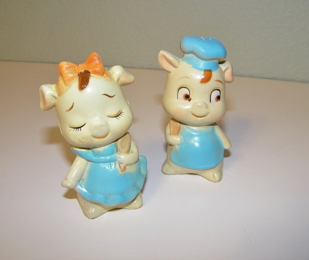 Vintage 1960s 1970s Anthropomorphic Plastic Pig 60s 70s Salt - Etsy