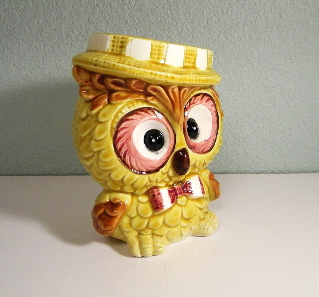 Vintage Parma Owl Planter 70s Figurine Mid Mod Decor 1960s 1970s Home ...