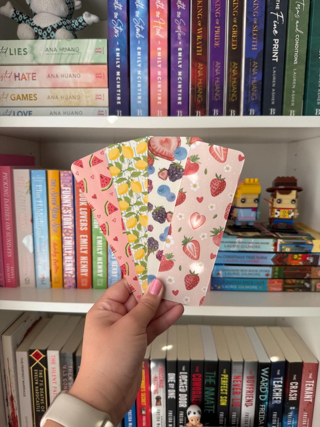 Fruit Bookmarks Set | Single-sided & Laminated Bookmarks, Girly ...