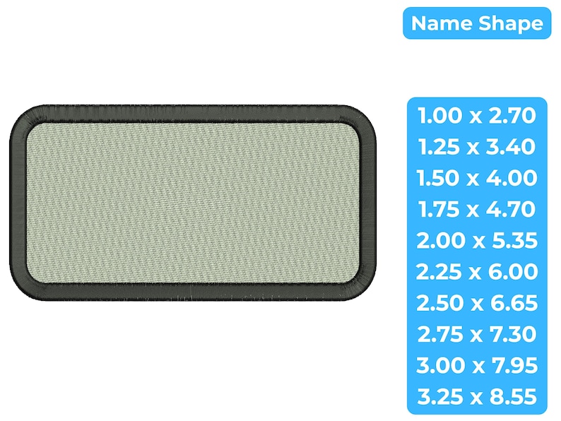 Embroidery Patch Frames Set – 10 Different Shapes, Each Available in 10 ...