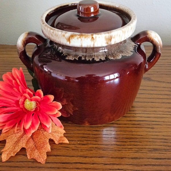 Antique Bean Pot - Etsy