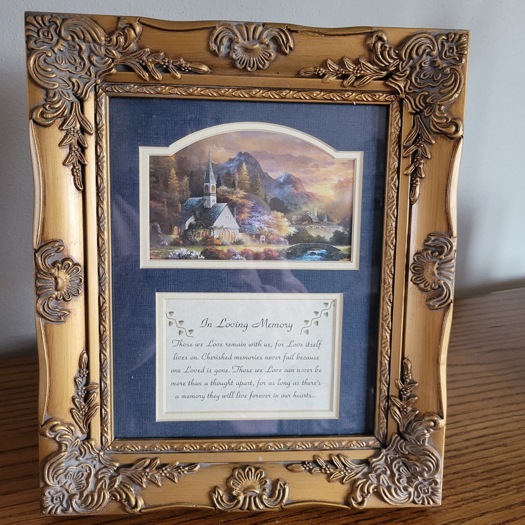 Gorgeous Gold Baroque Wood Carved Frame With Removable Matted Prints ...