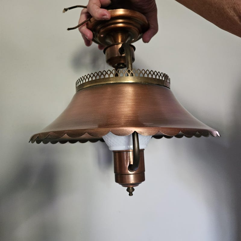 Copper Light Fixture - Etsy