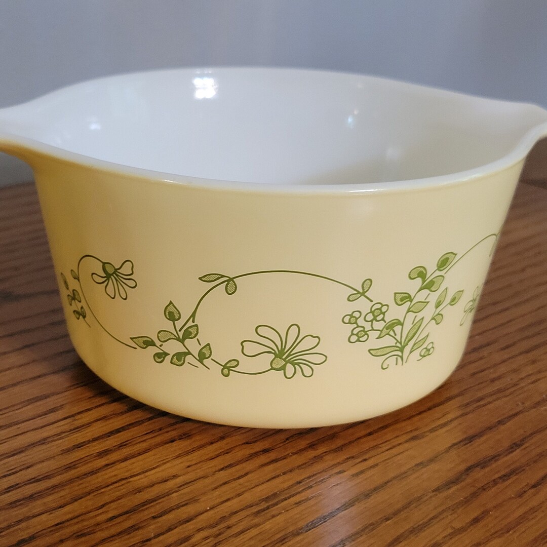 Vintage Pyrex Shenandoah 1 Quart Cinderella Casserole NO Lid / Opal ...