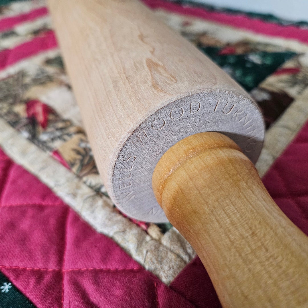 Wells Wood Turning Rolling Pin / 21 Vintage Maple Baking Tool - Etsy