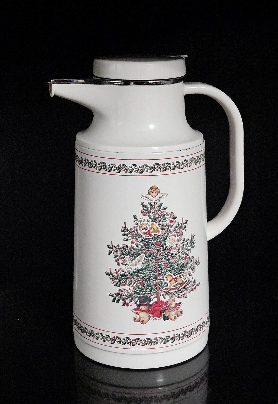 Vintage 1989 Christmas Coffee Carafe or Butler CHD Thermal Insulated 32 ...