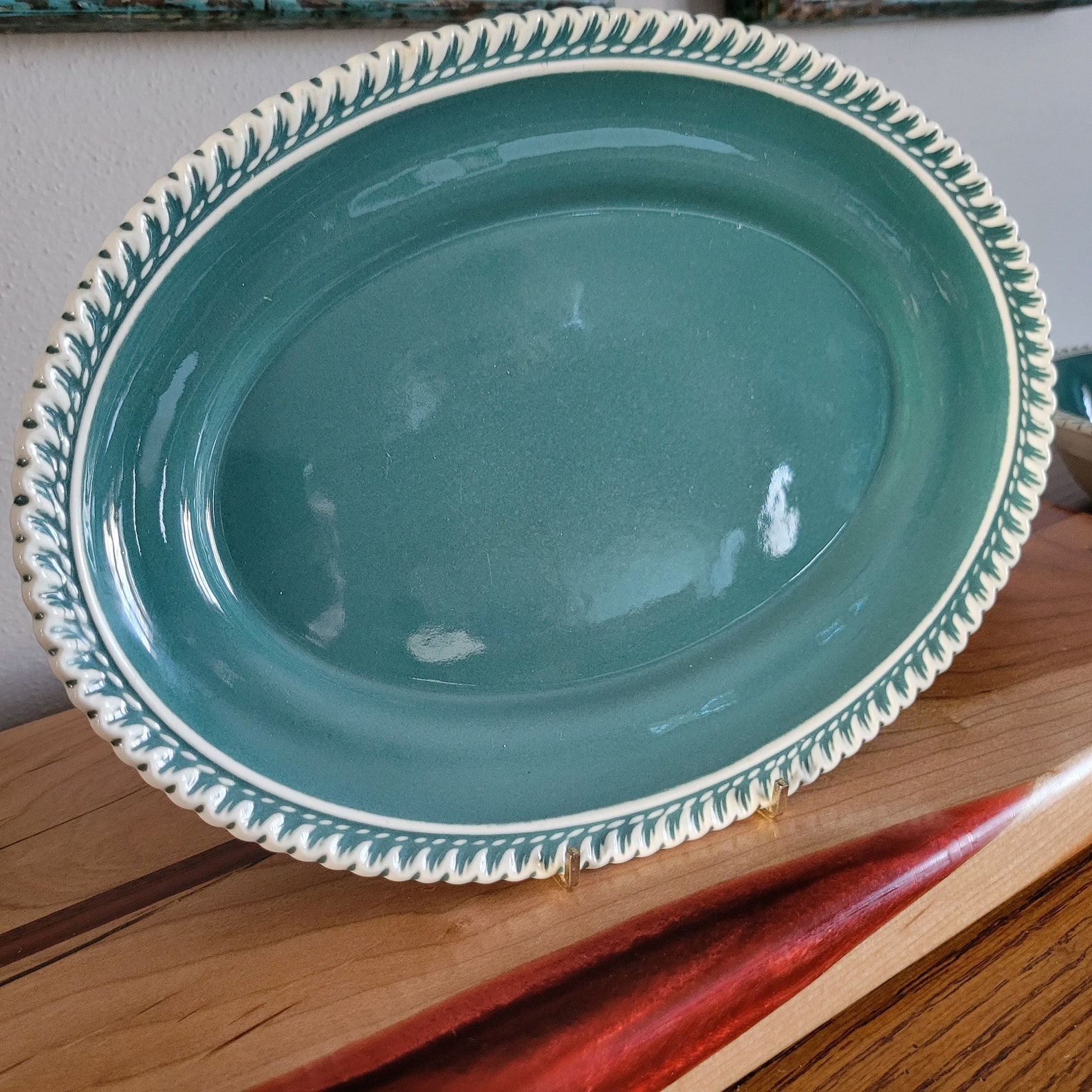 Vintage Harkerware Pottery Corinthian 11 Inch Serving Platter | Etsy