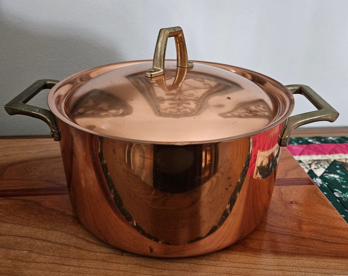 Vintage Paul Revere Signature Collection 3 Qt. Solid Copper Stainless ...