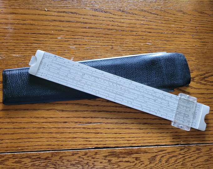 Vintage Sterling Decimal Trig Log-log Slide Rule With Case 1965 / Old ...