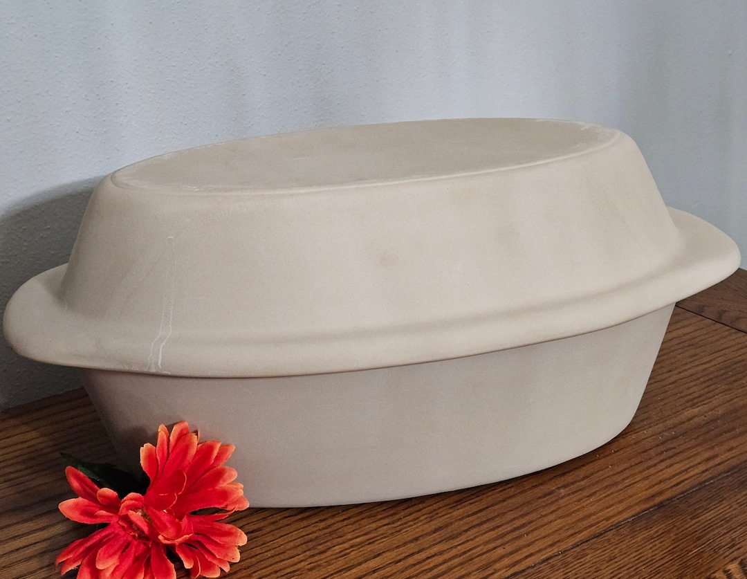 Vintage Large Clay Stoneware Roaster or Baker by Home & Garden Party ...