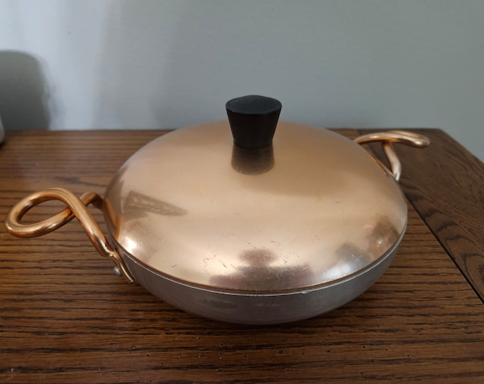 Vintage Wear Ever Sauté Pan # 2107, Aluminum Hallite With Copper Lid ...