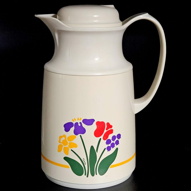 Vintage Floral Thermos Carafe: Helga No. 490, Made in West Germany - Etsy