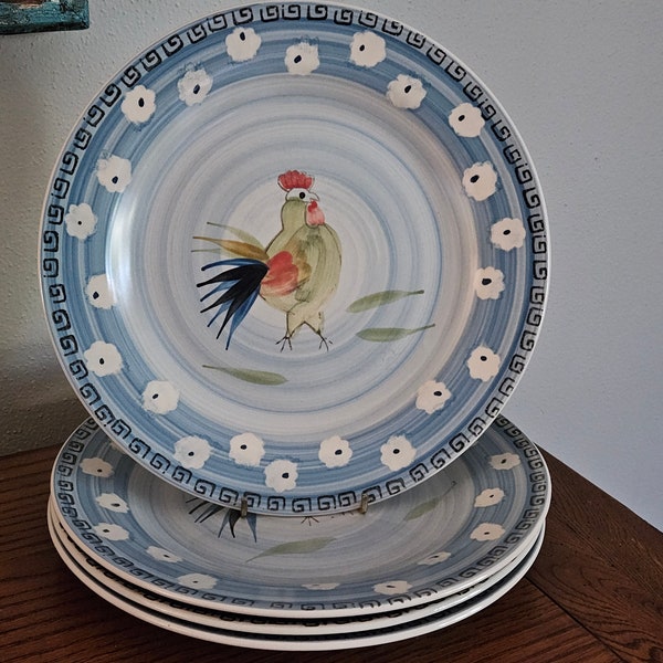 Rooster Plates by Royal Norfolk - Etsy