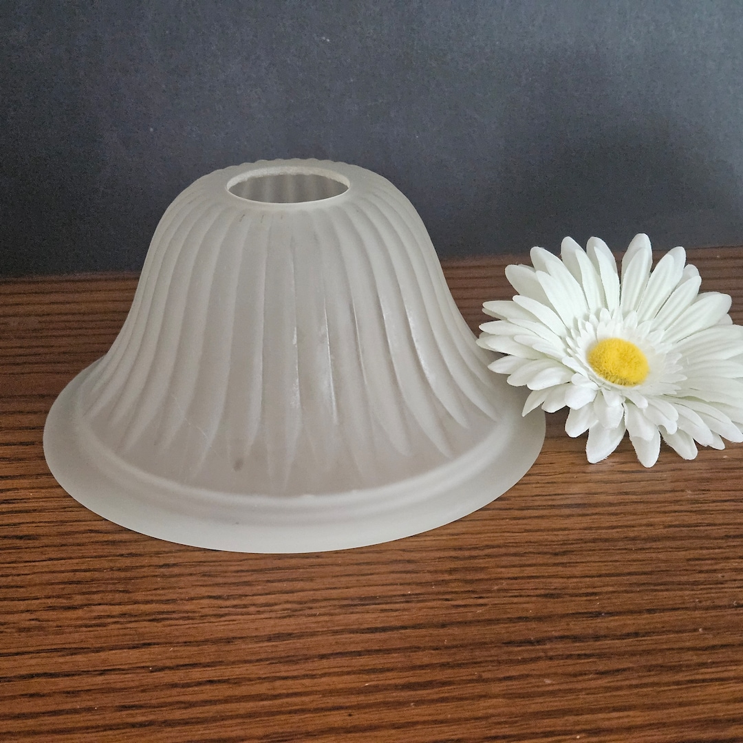 Replacement Glass Lamp Shade 7" Diameter With 1 5/8" Fitter Frosted ...