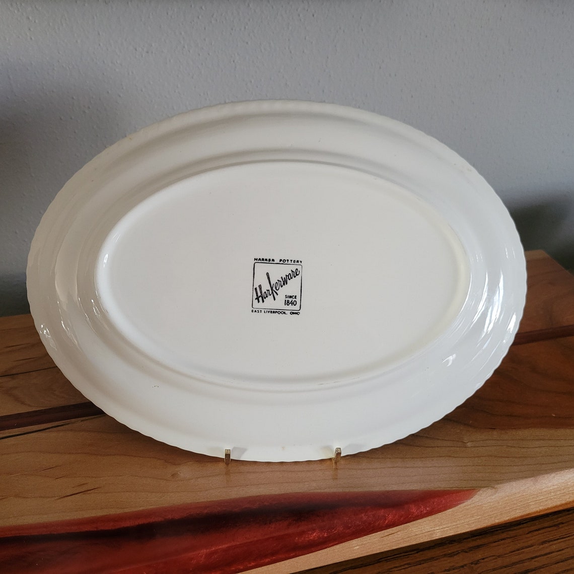 Vintage Harkerware Pottery Corinthian 11 Inch Serving Platter - Etsy