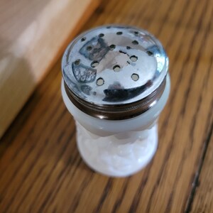 Vintage Fostoria Winburn White Milk Glass Salt and Pepper Shakers With ...