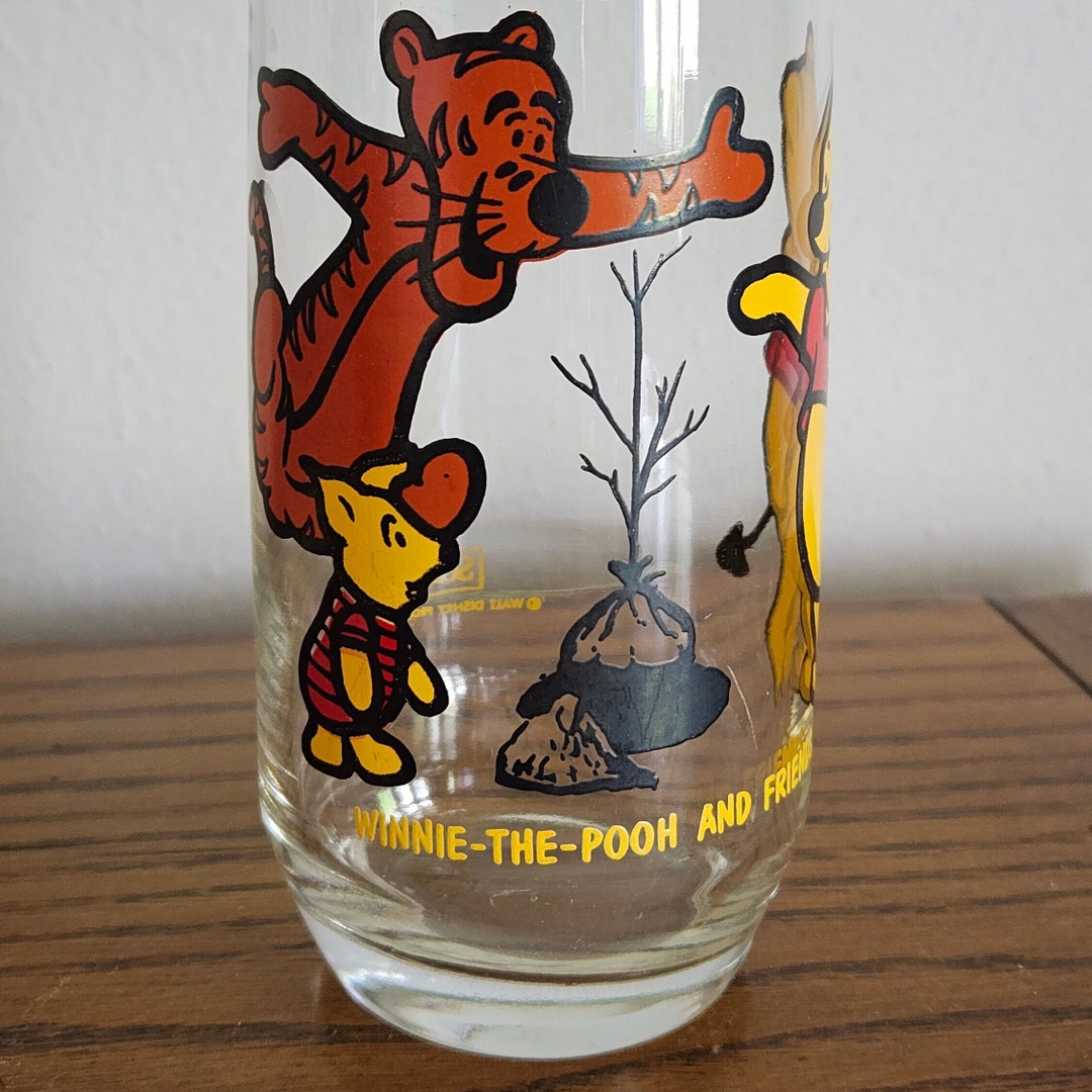 Vintage 1970's Winnie-the-pooh Drinking Glass / Pooh Plants a Tree ...