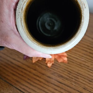 Vintage Pottery Salt Glaze Stoneware Storage Crock 6 1/2 Tall / Conner ...