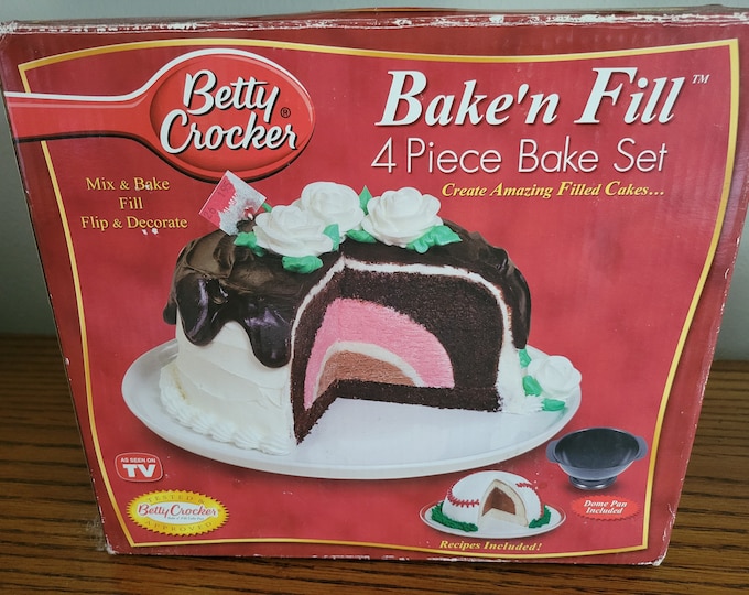 Betty Crocker Bake' N Fill 4 Piece Bake Set With Instructions in ...