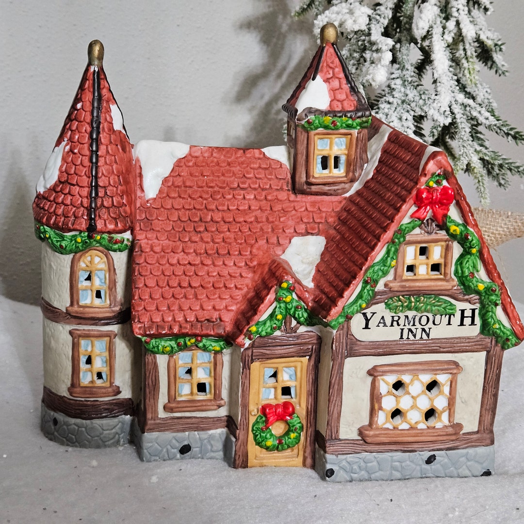 Vintage 1995 Dickens Keepsake Christmas Village Yarmouth Inn / O'well ...