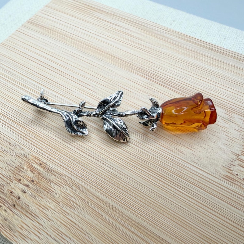 Baltic Amber Jewelry Pin - Etsy