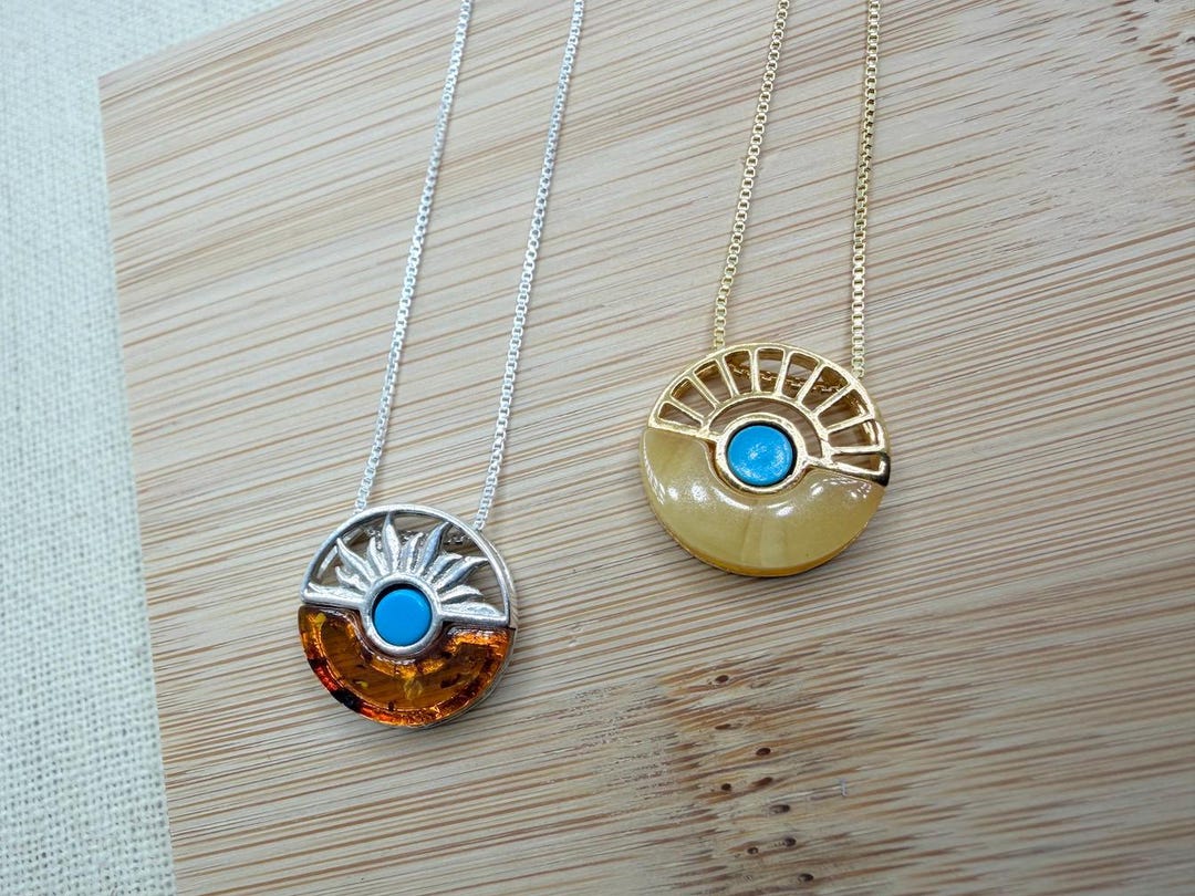 A Timeless Fusion of Cultures and Nature - Baltic Amber and Turquoise ...