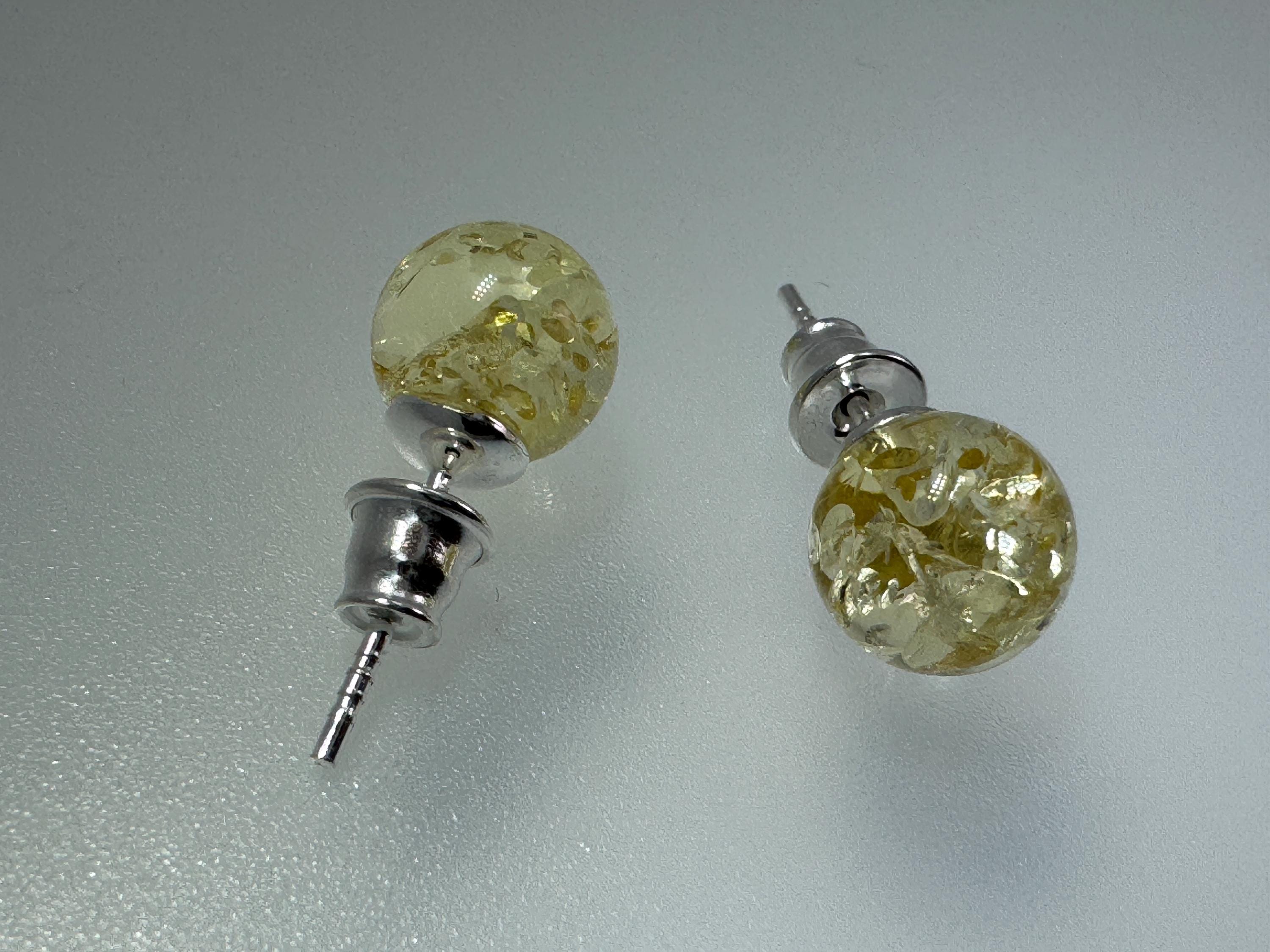 Classic Baltic Amber Ball Stud Post Earrings – Everyday Elegance in ...