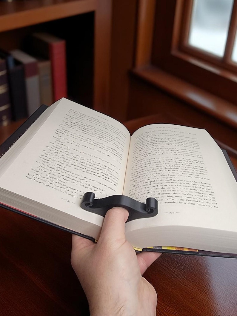 3D Printed Book Page Holder Ring: Ergonomic One-handed Reading Aid - Etsy