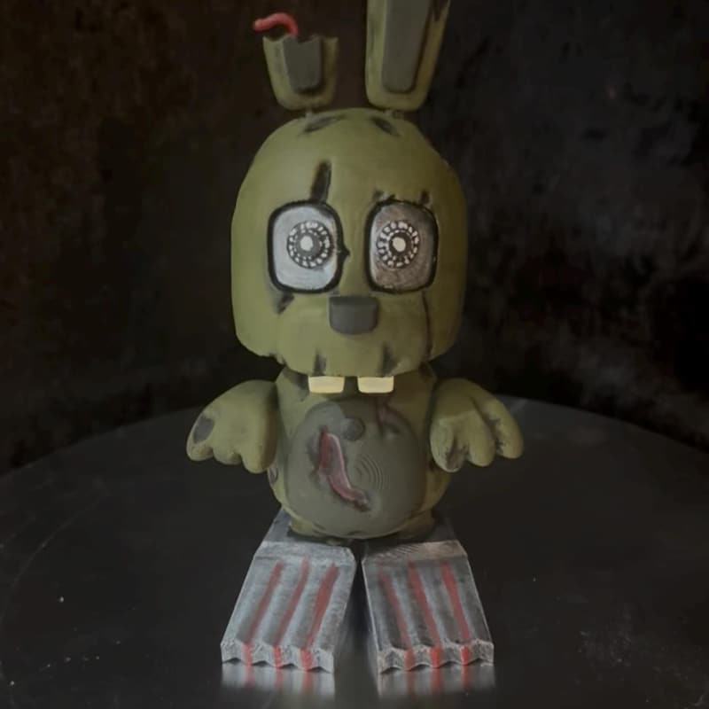 3d Printed Springtrap Action Figure - Etsy