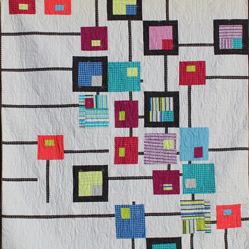 Mod Rectangles Quilt Pdf Mid-century Modern Geometric Quilt - Etsy