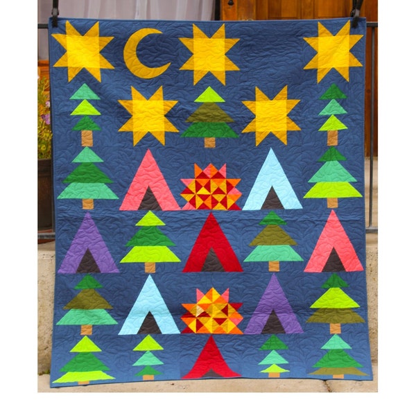 Camping Quilt Pattern - Etsy