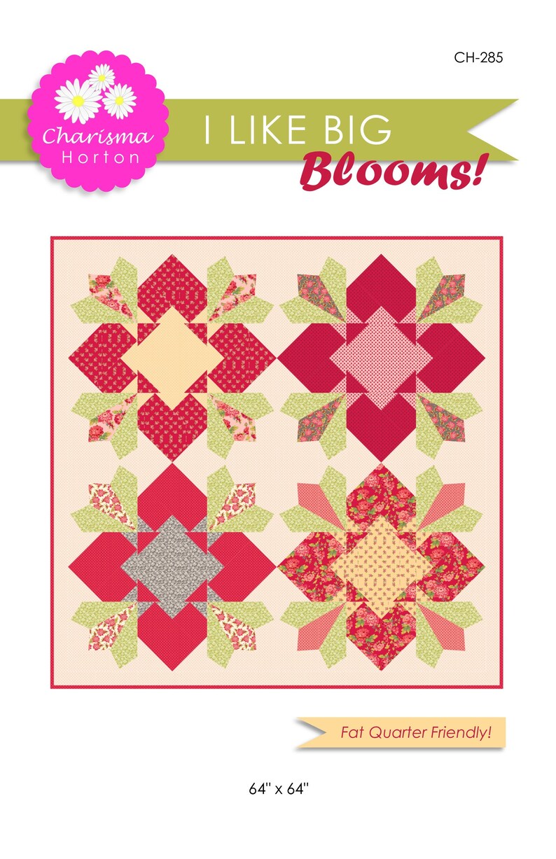 I Like Big Blooms Digital Quilt Pattern - Etsy
