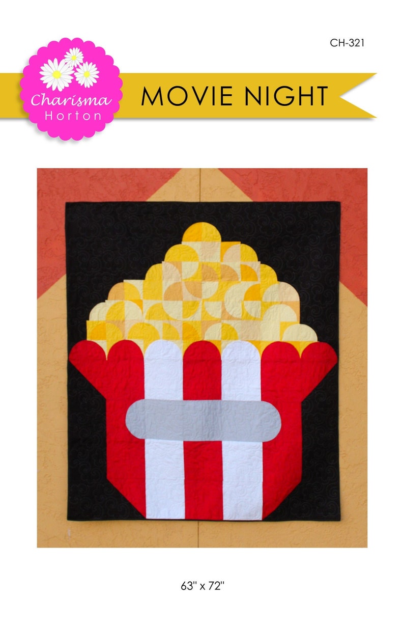 Movie Night Digital Quilt Pattern | Etsy