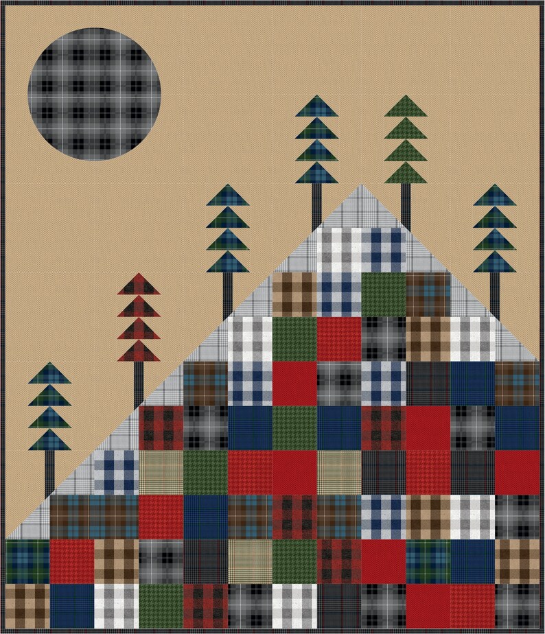 Ski Mountain Digital Pattern - Etsy