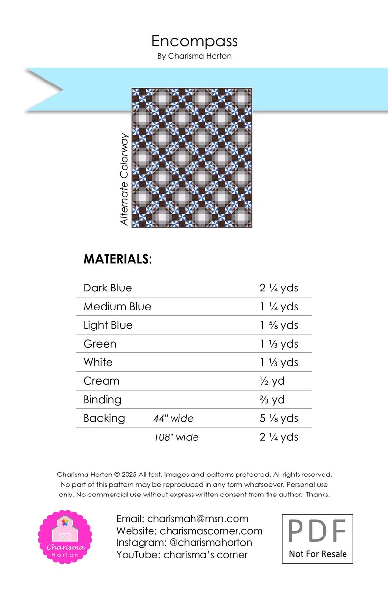 Encompass Digital Quilt Pattern - Etsy