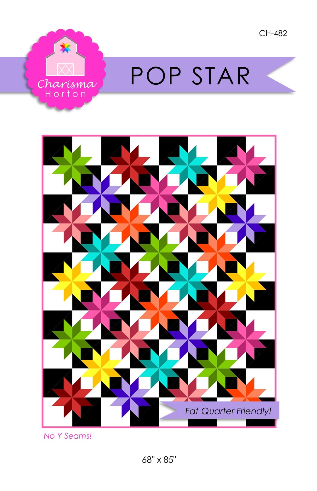 Pop Star Digital Quilt Pattern - Etsy