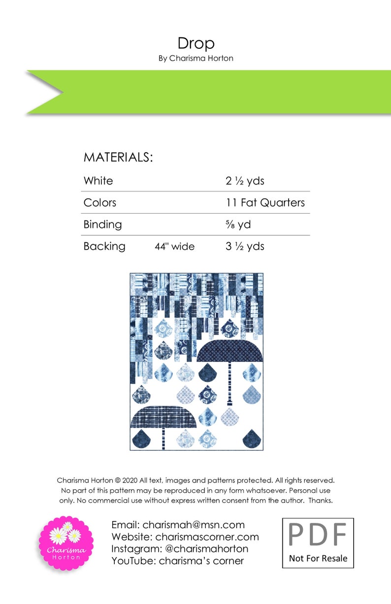 Drop ***QUILT KIT****** - Etsy