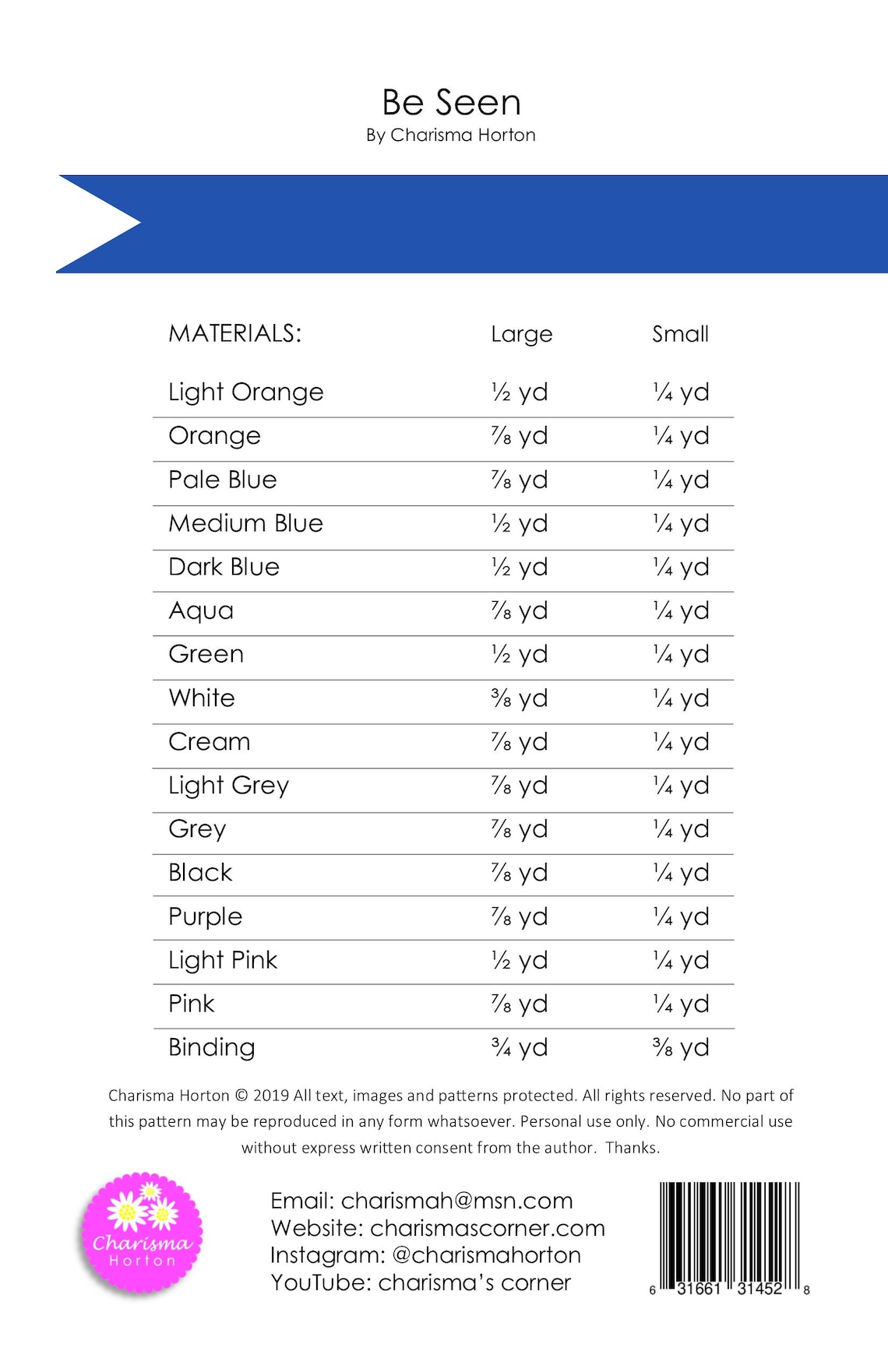 Be Seen PDF Pattern - Etsy