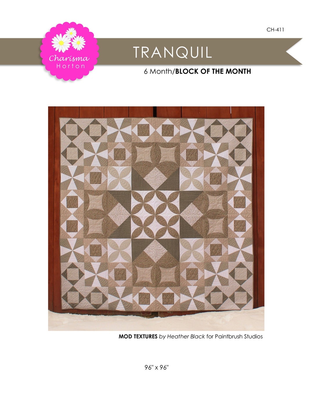 Tranquil Digital Quilt Pattern - Etsy
