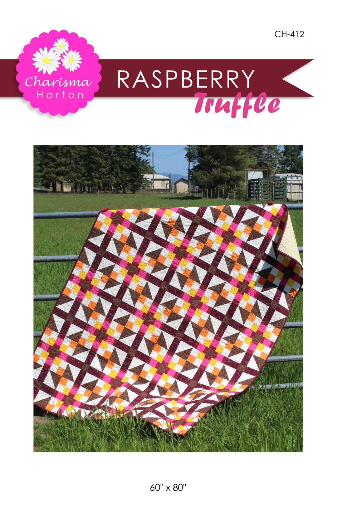 Raspberry Truffle Digital Quilt Pattern - Etsy