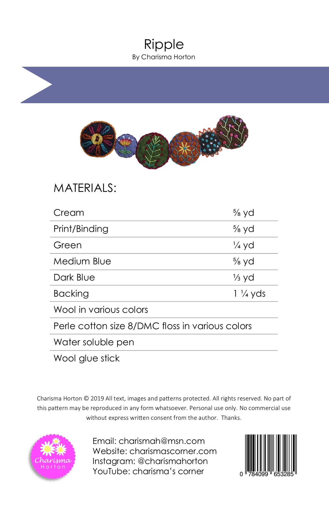 Ripple Pdf Wool Penny Pattern - Etsy