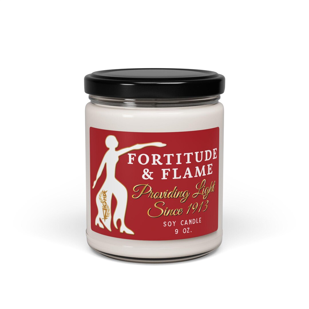 Delta Sigma Theta Jar Candle Fortitude & Flame Candle Soy Candle, 9oz ...