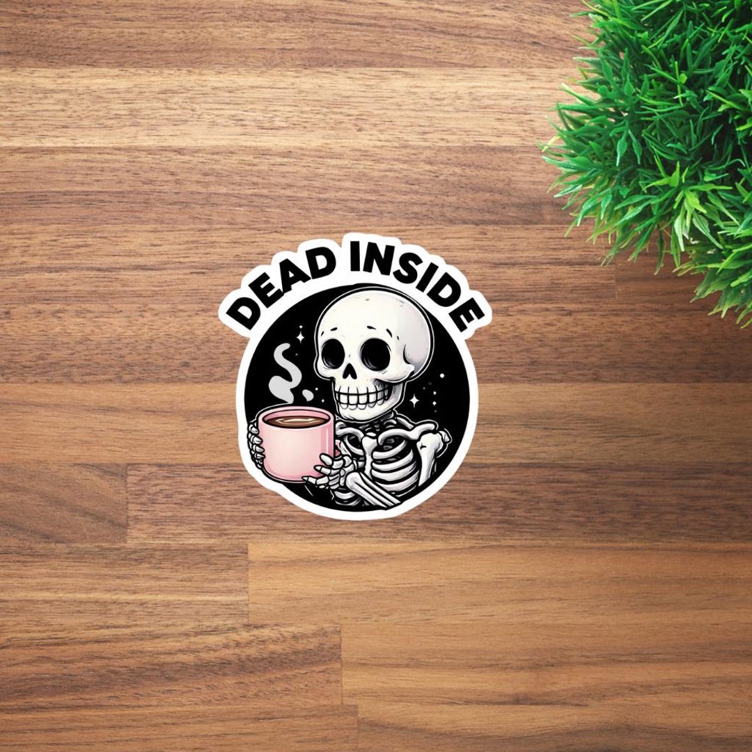 Skeleton Smirk Kiss-cut Stickers, Halloween Spooky Sticker, Emo Goth ...