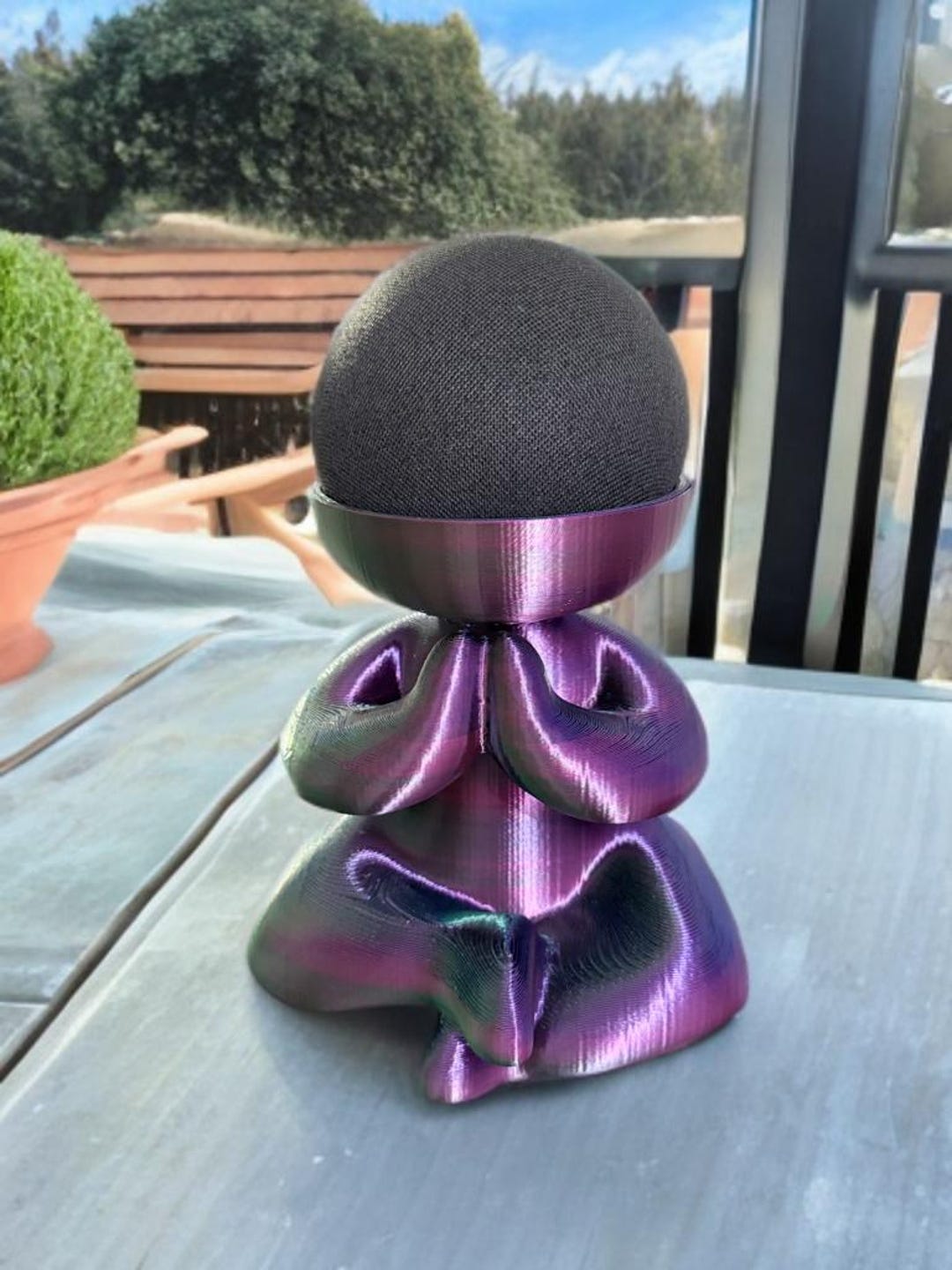 Meditating Alexa Stand | Echo Dot 5th Gen Holder - Etsy
