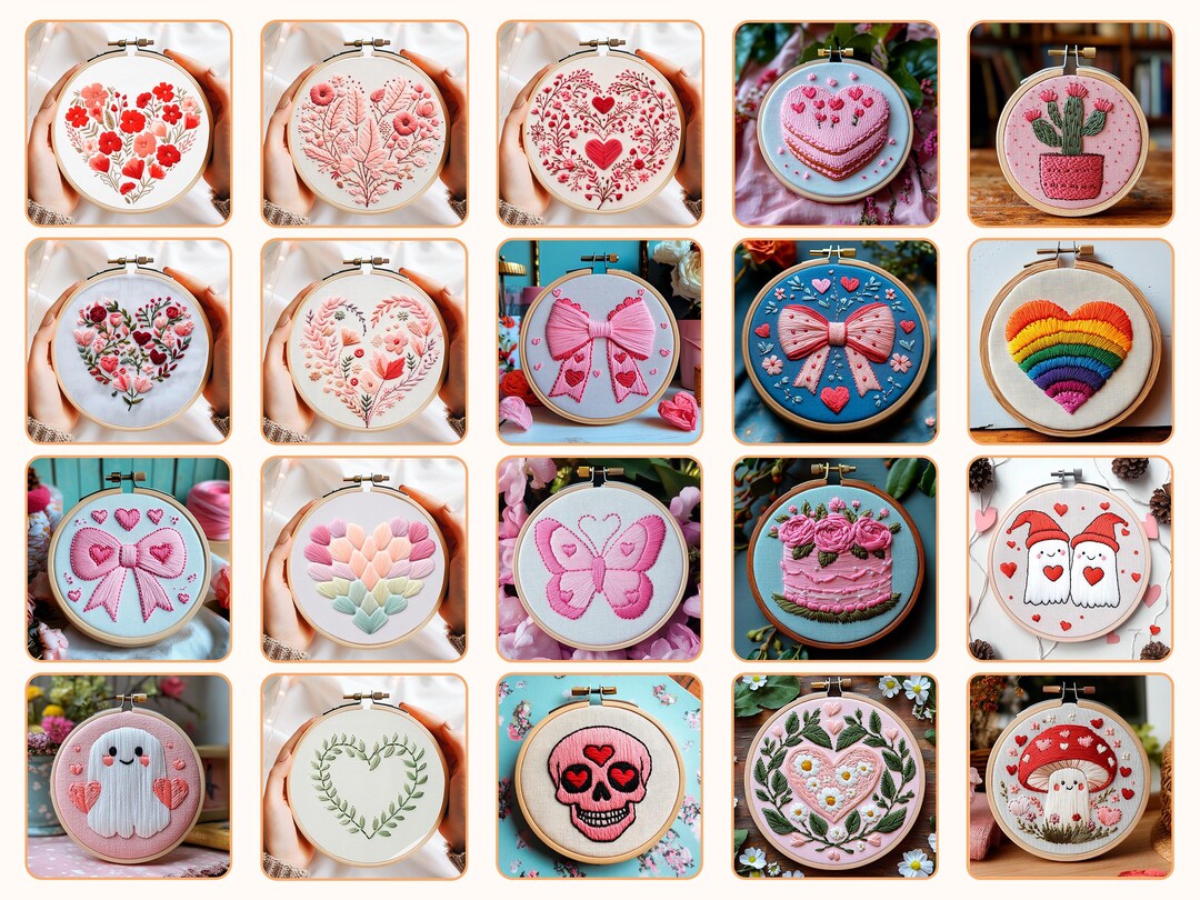 365+ Embroidery Templates Collection Bundle PDF, Embroidery Patterns ...