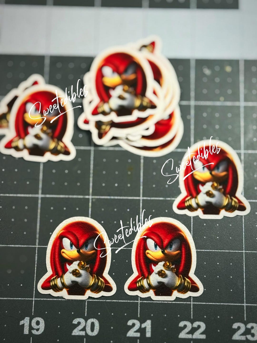 Knuckles From Sonic the Hedgehog AI Generated Image Edible Smart Paper ...